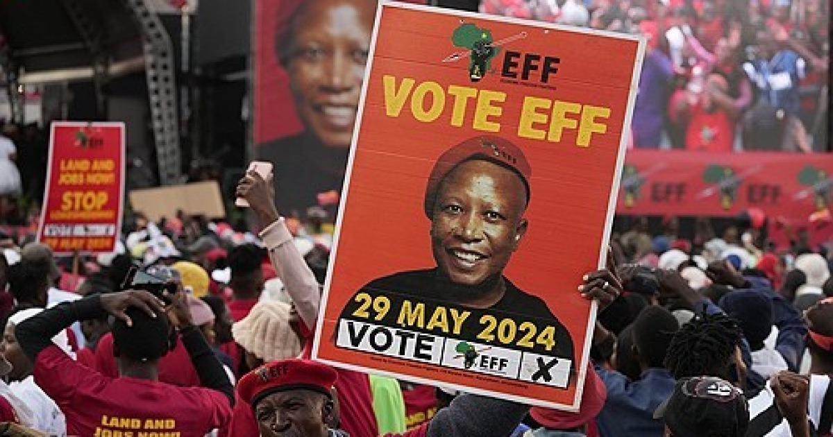 South Africa EFF Election Rally