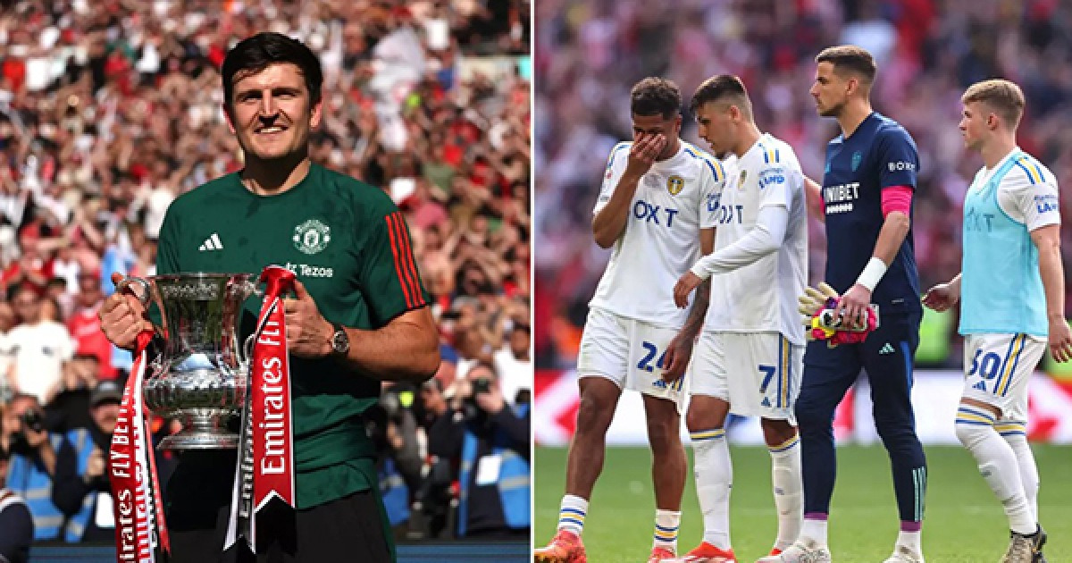 더비 라이벌 EPL 승격 실패 SNS로 조롱한 매과이어...패배 장면 담긴 TV 이미지 + "모두 환상적인 일요일 보내길 바라"