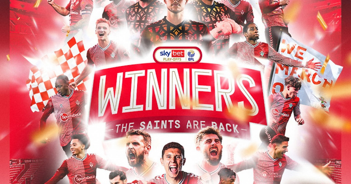 무려 2436억 원짜리 경기였다! 사우스햄튼 극적 EPL 승격, 수익 잭팟... 리즈에 1-0 승→한 시즌만 1부 복귀