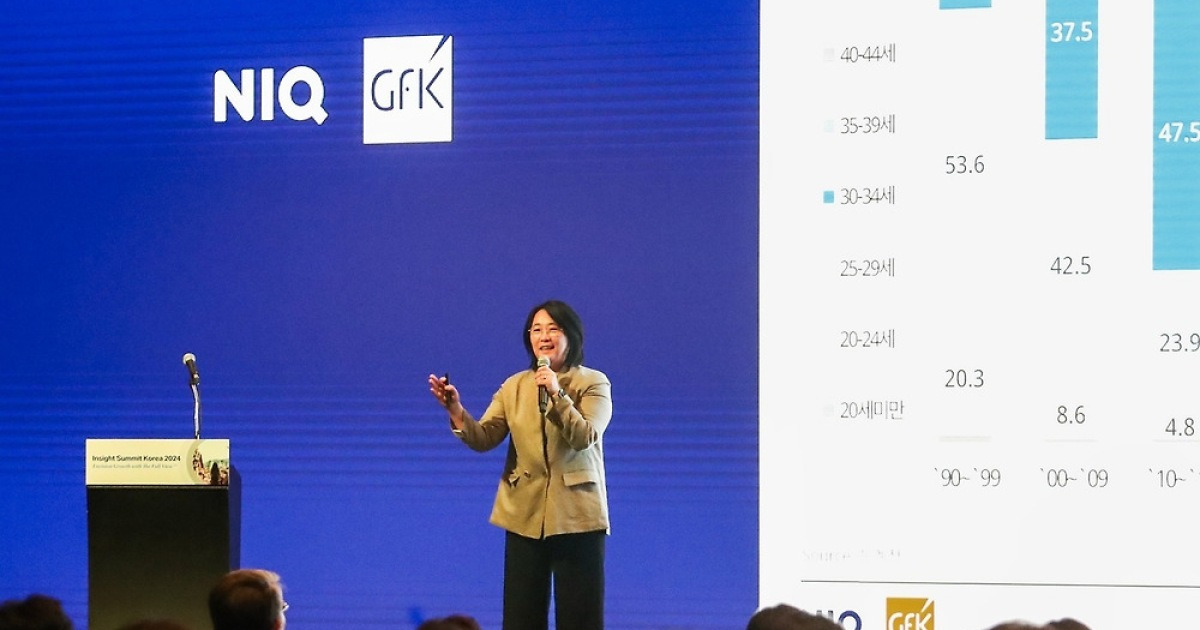 NIQ 고객 초청 세미나, 강경란 NIQ & GfK 전무의 발표