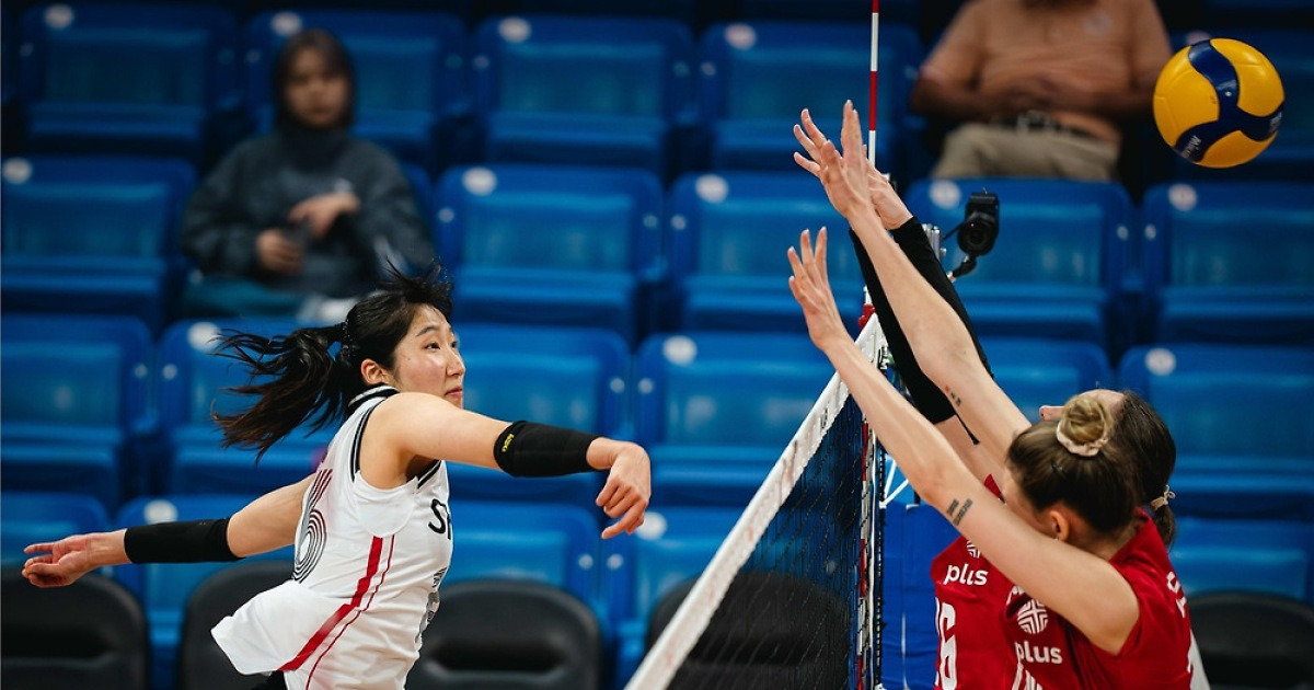 한국 여자배구, 라바리니 감독이 이끄는 폴란드에 VNL 0-3 완패