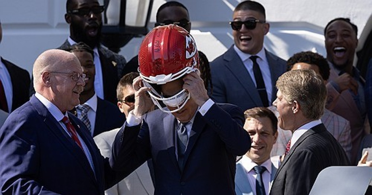 USA WHITE HOUSE BIDEN NFL FOOTBALL CHIEFS