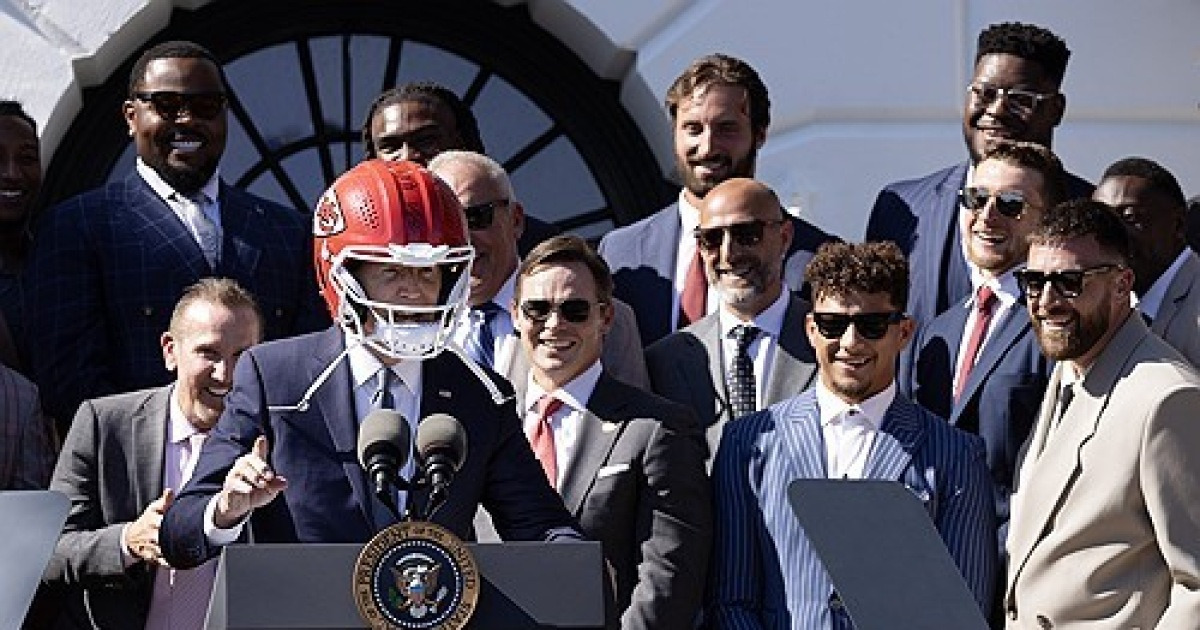 USA WHITE HOUSE BIDEN NFL FOOTBALL CHIEFS