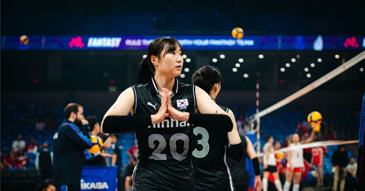 여자 배구 대표팀, 세계 최강 튀르키예에 0-3 완패...VNL 3연패