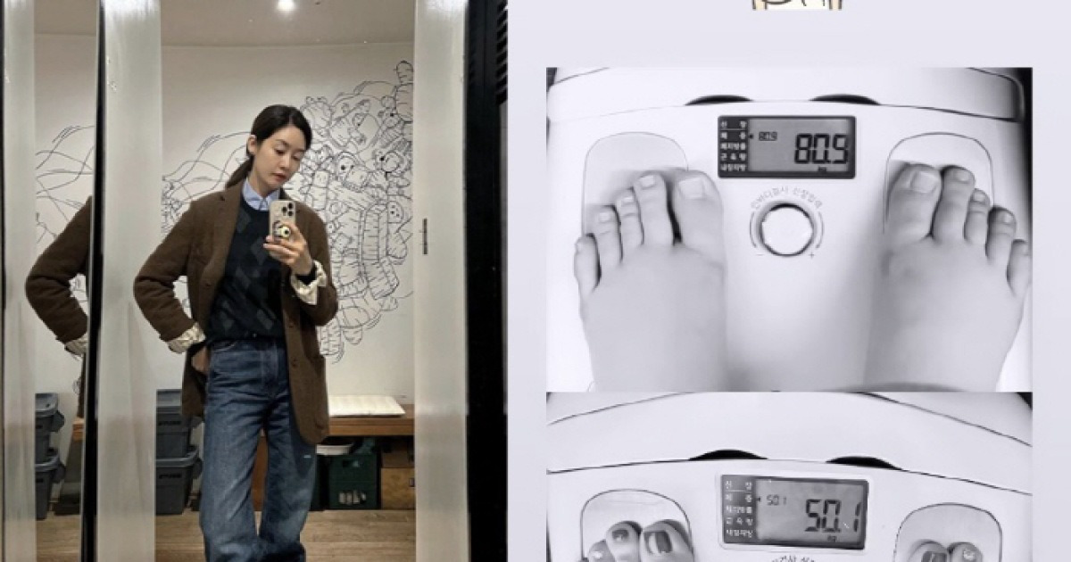 '쌍둥이맘' 성유리, 80kg→50kg 감량 인증…산후 다이어트 대성공