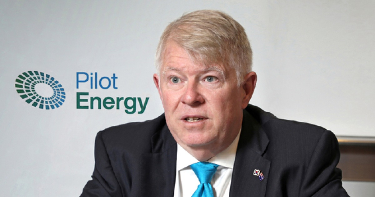 Pilot Energy Chairman calls Korea 'perfect' green partner