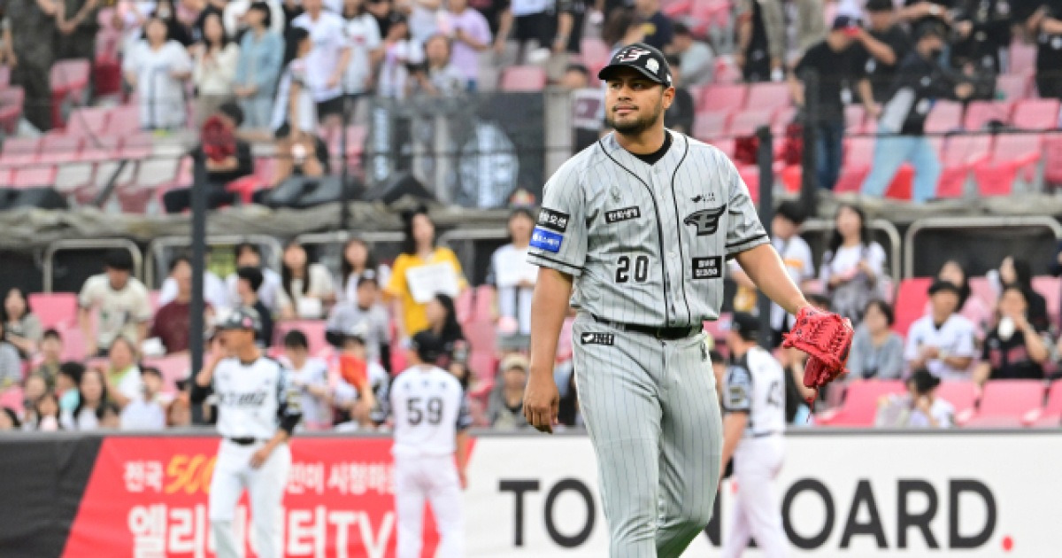 [MD포토] 바리아 '힘겨운 KBO 데뷔전'