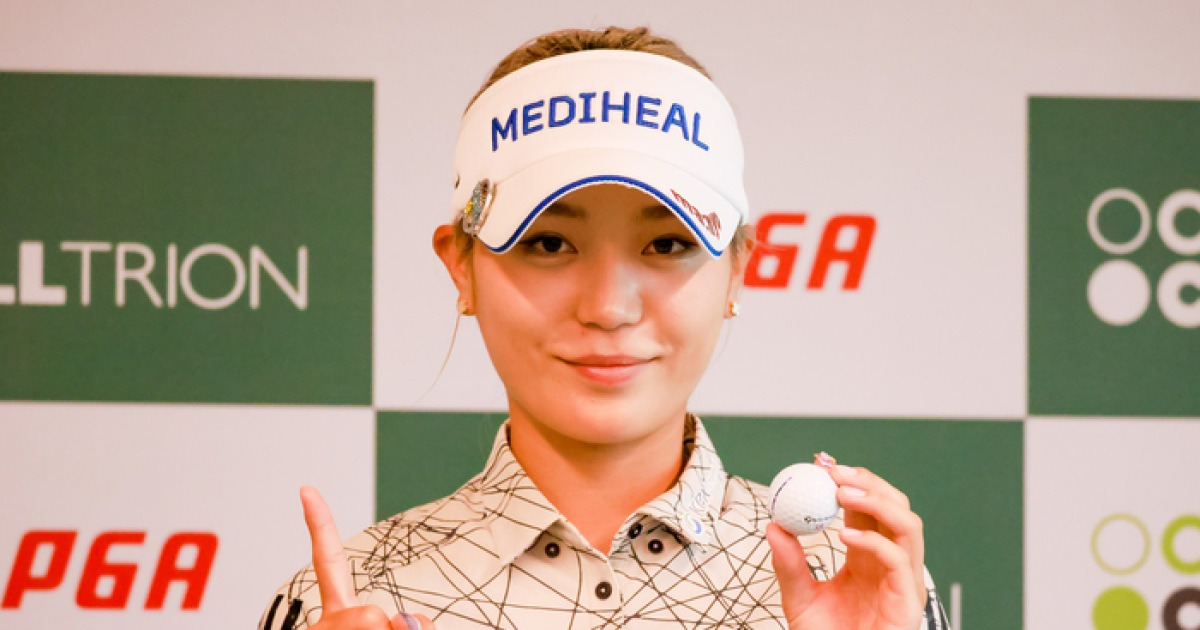 LPGA→KLPGA로 ‘중고 신인’ 홍예은, 셀트리온 마스터스서 데뷔 첫 홀인원 ‘함박웃음’ [SS현장]