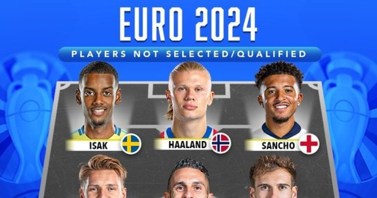 'PL 득점왕 X UCL 준우승' 멤버가 너무 아깝다...유로 2024 '못 가는' 베스트 11