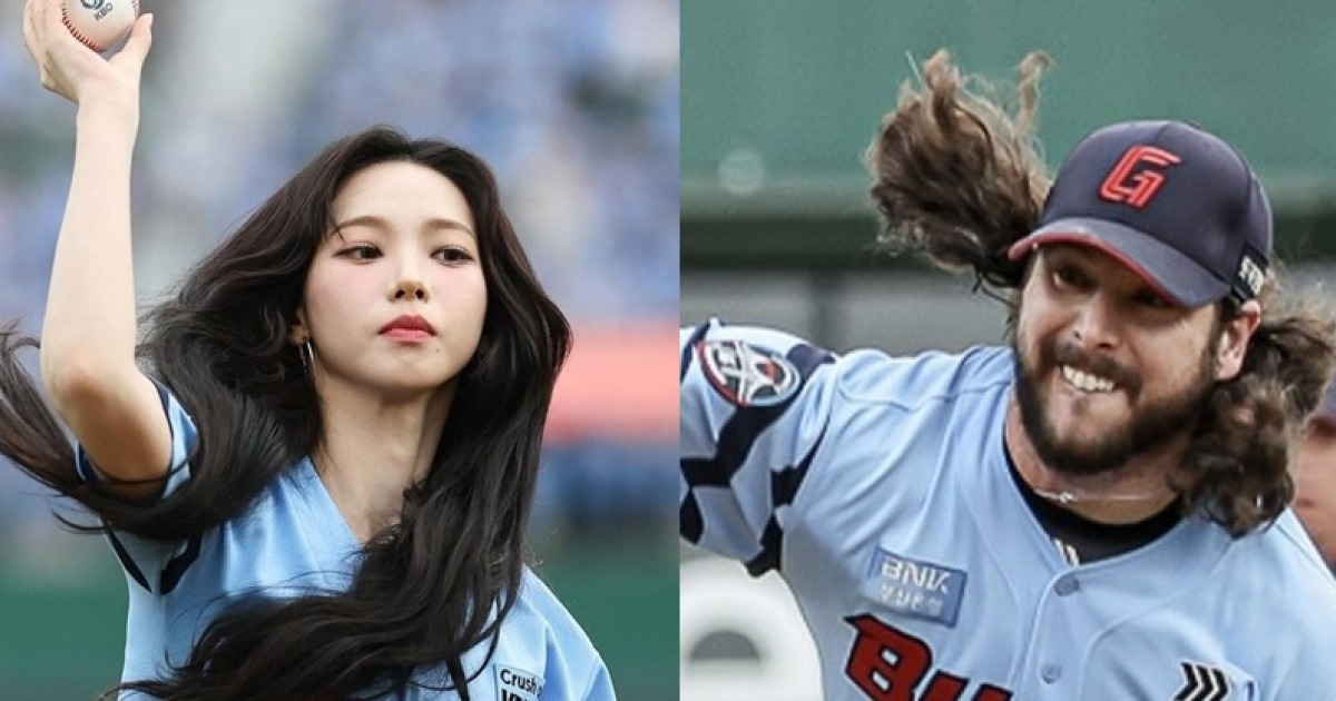 카리나가 시구하고 응원했다, 롯데가 이겼다…윌커슨 7⅔이닝 3실점 7K→DH 2차전 SSG 5-3 제압 '위닝시리즈'