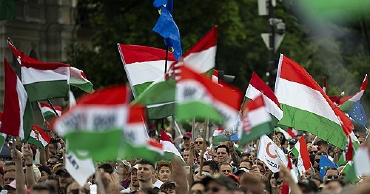 European Election Hungary Protest