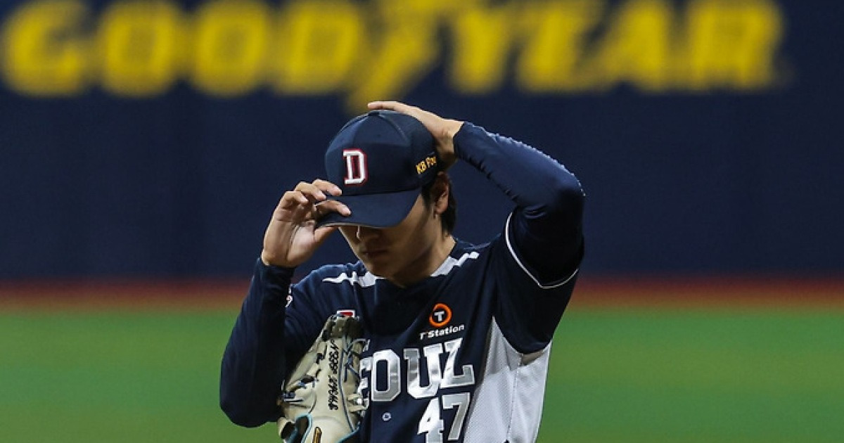 '기자단 80% 득표' 곽빈, 김진성 제치고 KBO 5월 MVP 수상 "나 혼자 아닌, 우리 팀이 받은 것"