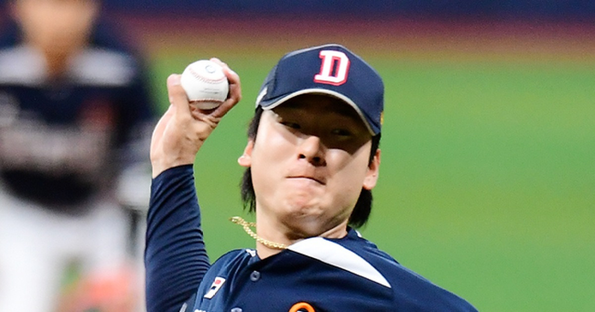 '5월 4승·ERA 1.48' 곽빈, KBO 리그 월간 MVP 선정