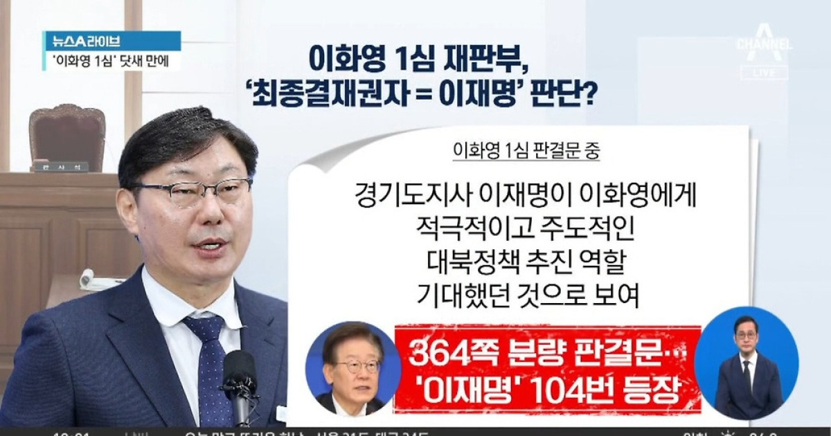 이재명 제3자 뇌물 혐의 등으로 ‘불구속 기소