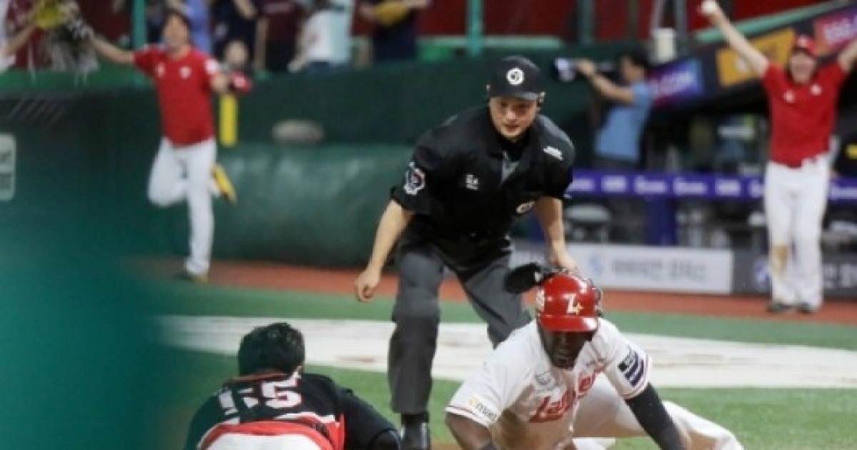 '심판 판정 하나에 승패 갈릴 뻔' 비디오 판독 다 썼던 SSG, 9회 기회 놓치고 10회 끝내기 승리