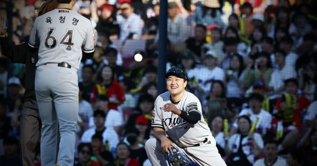 “재일이 형, 잘 칠 거야” KT 이적 후 1할2푼5리, 약속의 땅에서 130m 대형포…50억 거포 이적생이 웃기 시작했다