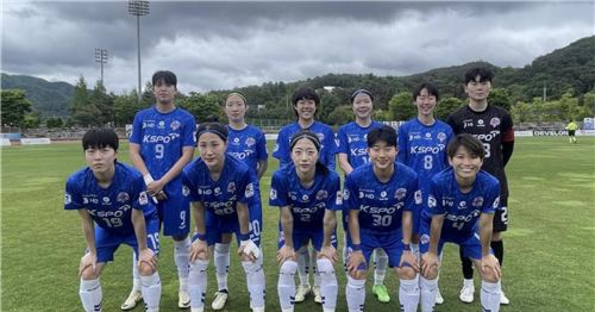 KSPO, 상무 2-0 제압…현대제철 제치고 WK리그 선두로