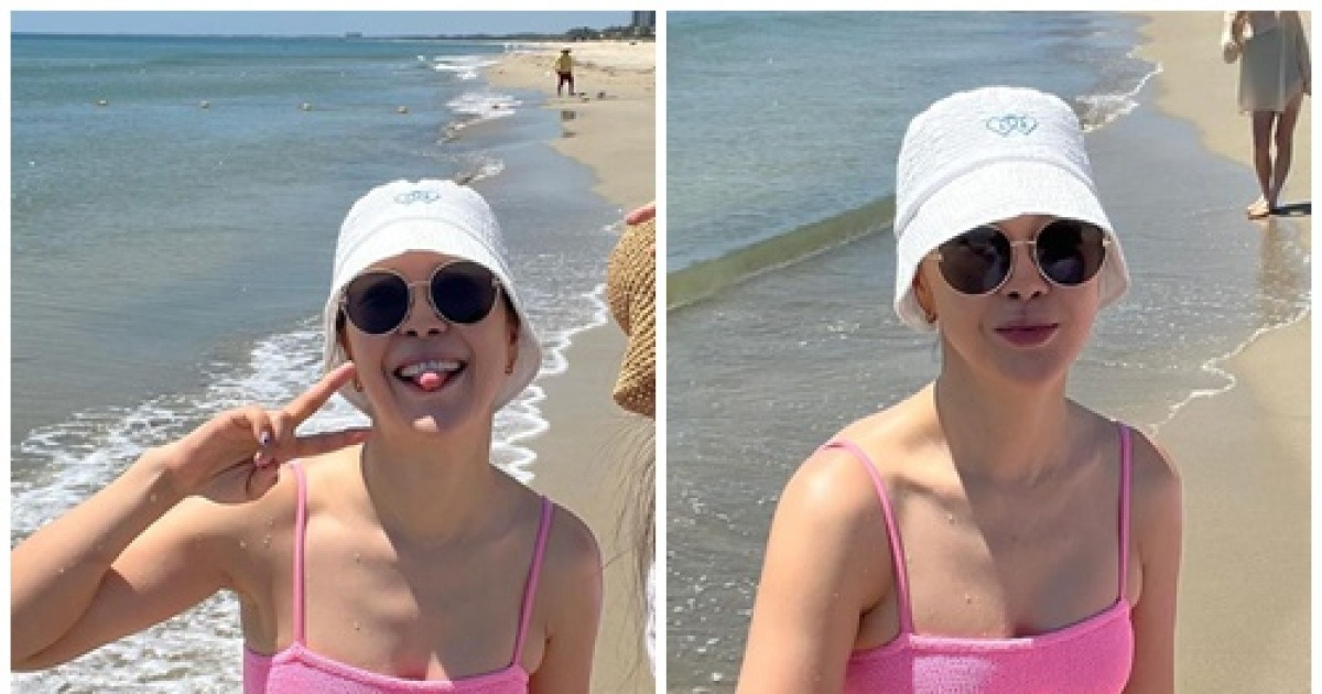 백지영, 핑크 비키니로 완벽 몸매 공개! 20년 간 '49kg' 유지 했다더니!