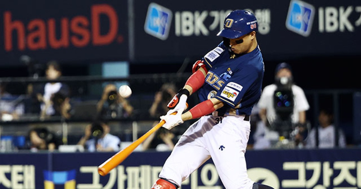 대기록 향해 가는 NC 손아섭, 2천504번째 안타로 KBO 역대 공동 1위 등극