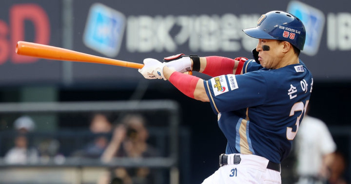 '2504안타' NC 손아섭, 박용택과 어깨 나란히…통산 최다 안타 타이