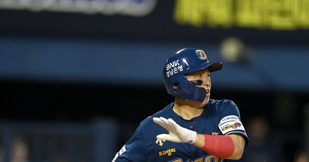 두산전서 2안타 추가한 NC 손아섭, KBO 통산 최다안타 타이…2504개로 박용택과 어깨 나란히