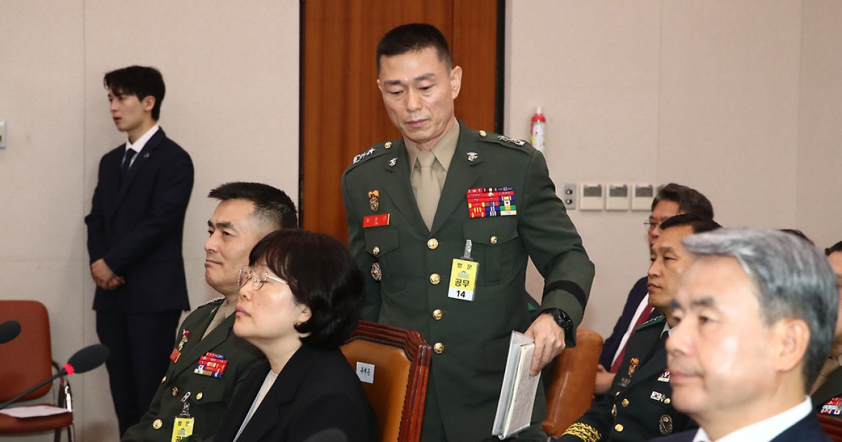 증인선서 거부한 임성근 전 1사단장