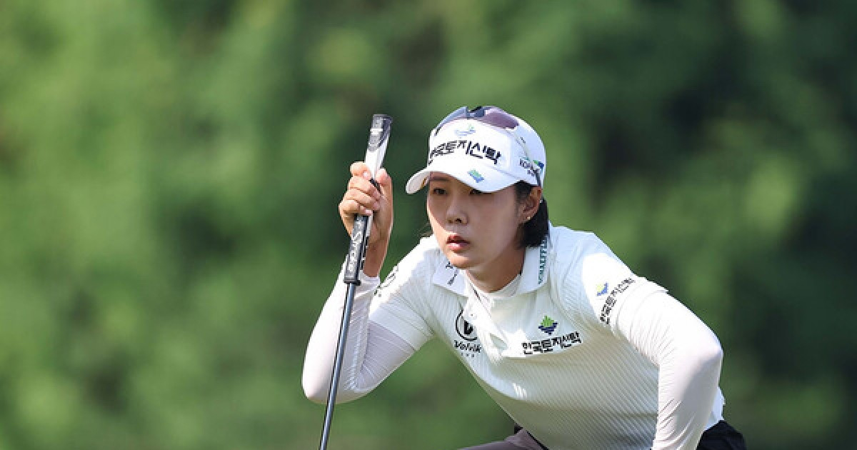 단독1위 질주하다가 주춤해진 박지영 "더위를 좀 먹은 것 같아요" [KLPGA BC카드]