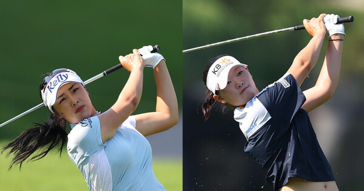 '장타 맞대결' 윤이나, BC카드 대회 2R 선두 질주…방신실은 주춤 [KLPGA]