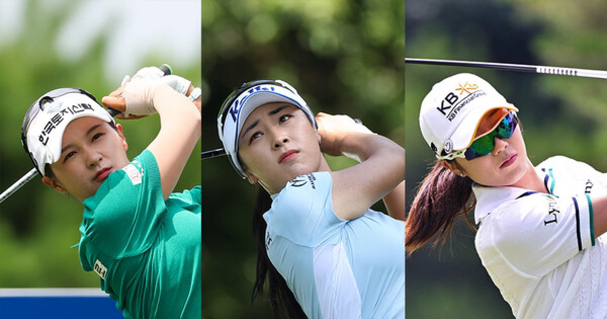 박현경·윤이나·안송이, BC카드·한경 대회 2R 공동 선두 [KLPGA]