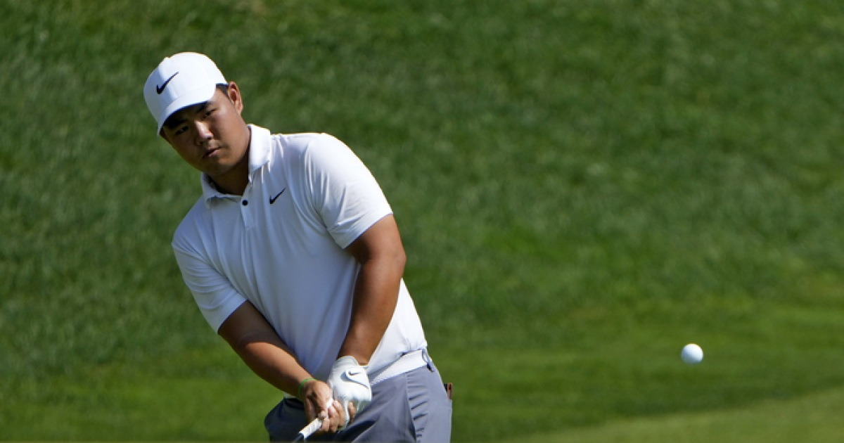 ‘리틀 타이거’ 김주형, PGA투어 트래블러스 1·2R 선두 질주…PGA 통산 4승 ‘청신호’