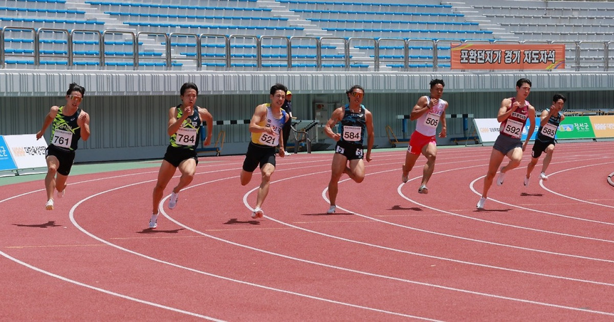 고승환, 전국육상선수권 남자 200m 20초 49로 우승…한국 역대 3위 기록