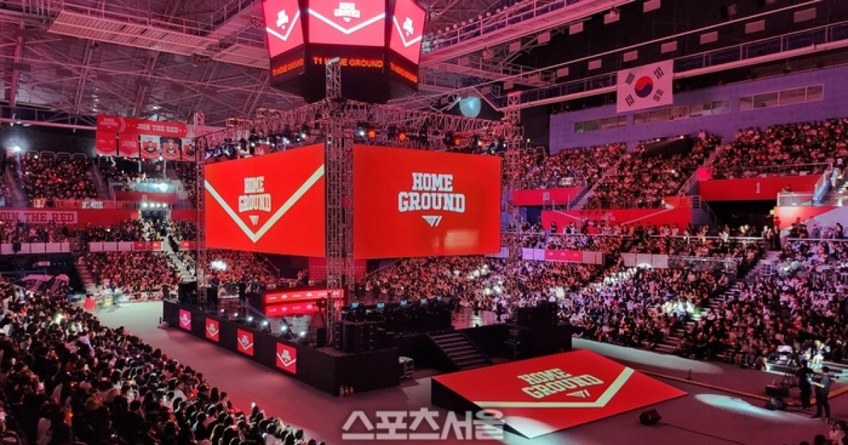“프로야구 방불케 했다” 첫 홈·어웨이! 첫 응원전! 새 가능성 보여준 ‘T1 홈 그라운드’ [SS포커스]
