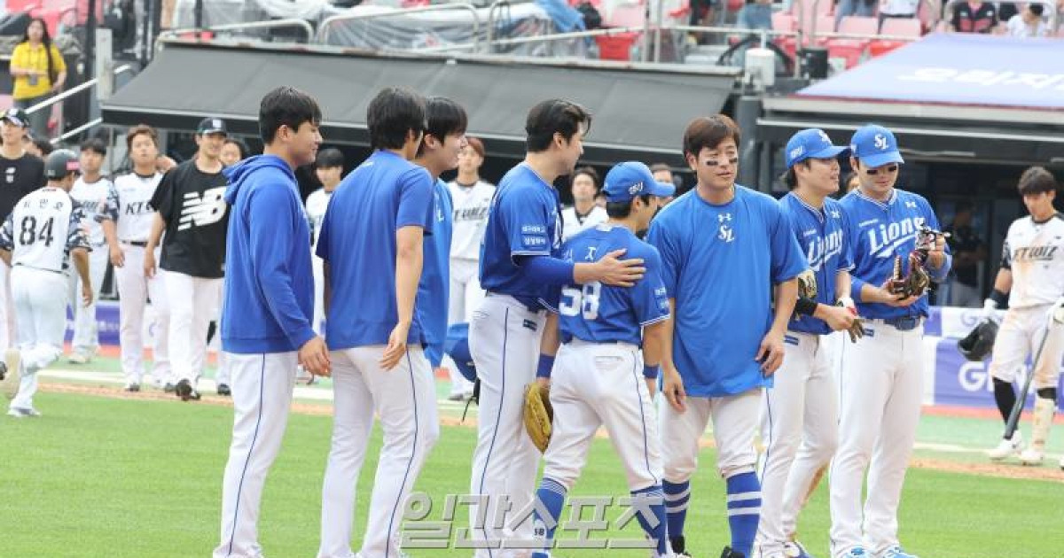 '류지혁 9회 2아웃 동점타' 삼성, KT에 DH1 2-2 극적 무승부 [IS 수원]