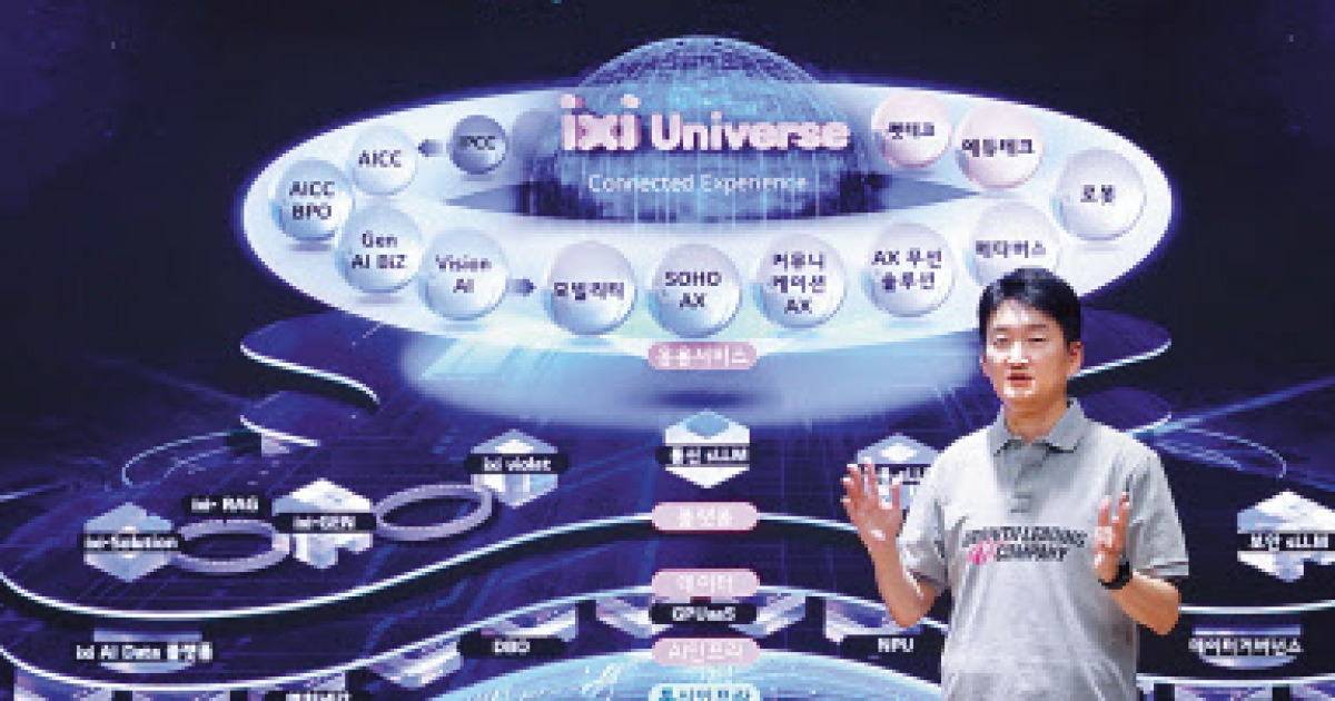 LGU+ “기업간 거래 ‘올인 AI’ 2028년 매출 2조 달성”