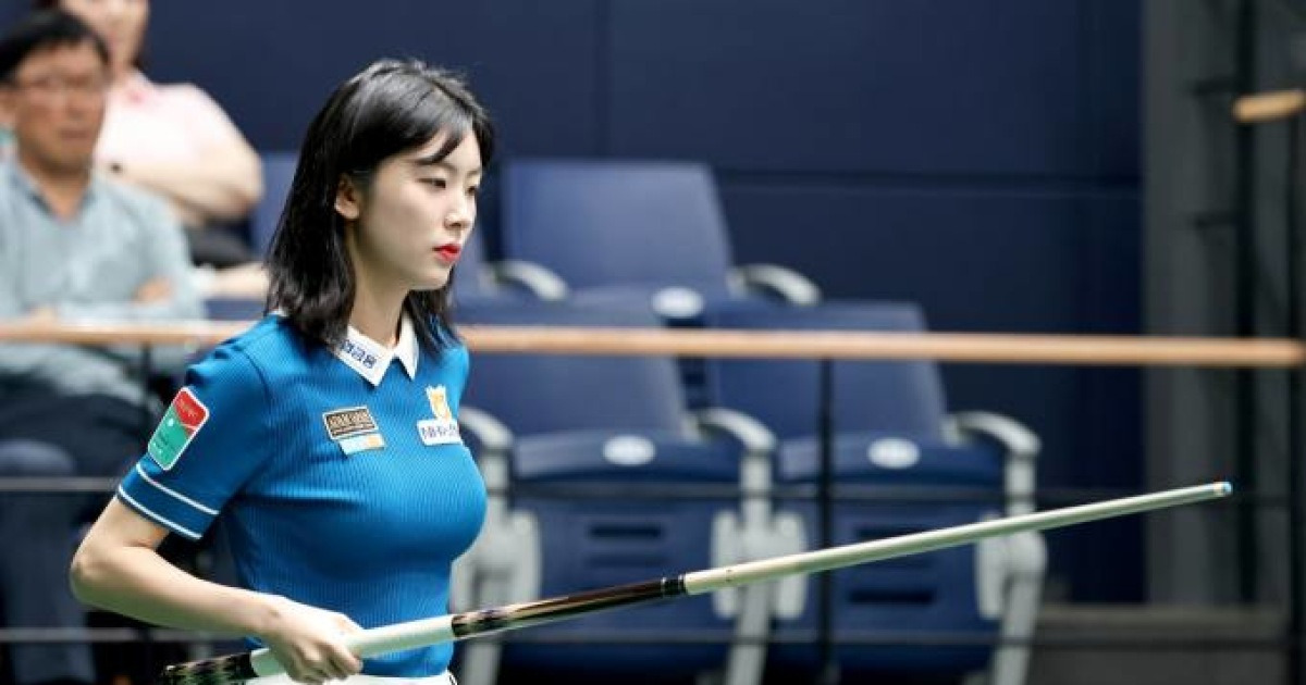 당구 여제 격침한 정수빈, 김보라 꺾고 16강 진출 [LPBA]