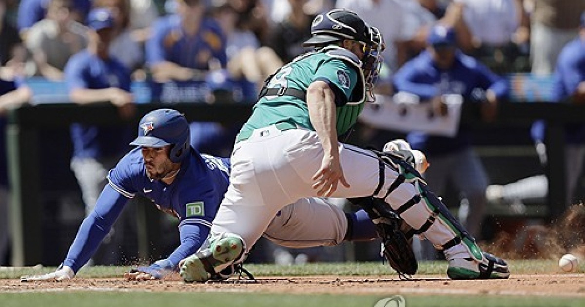 APTOPIX Blue Jays Mariners Baseball