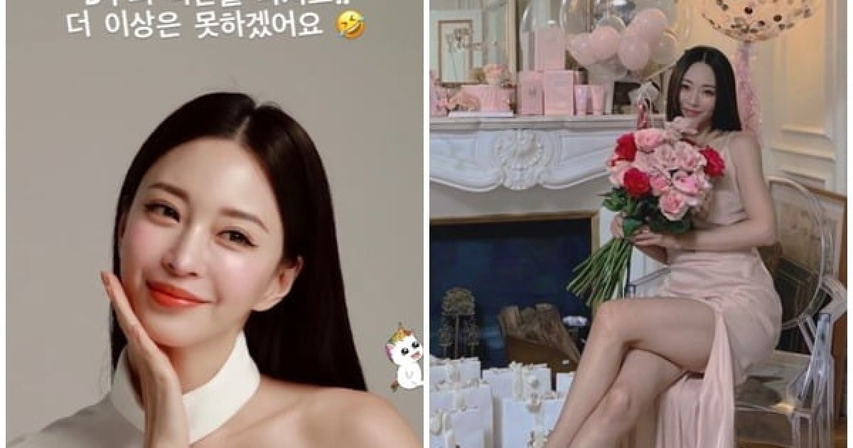 '166cm 48kg' 한예슬, 2주 만에 다이어트 중단했다…얄팍해진 몸매 자랑