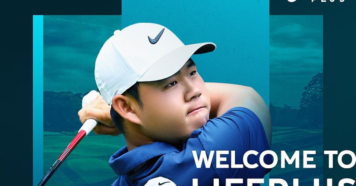 PGA투어 3승 김주형, 한화 LIFEPLUS와 후원 계약