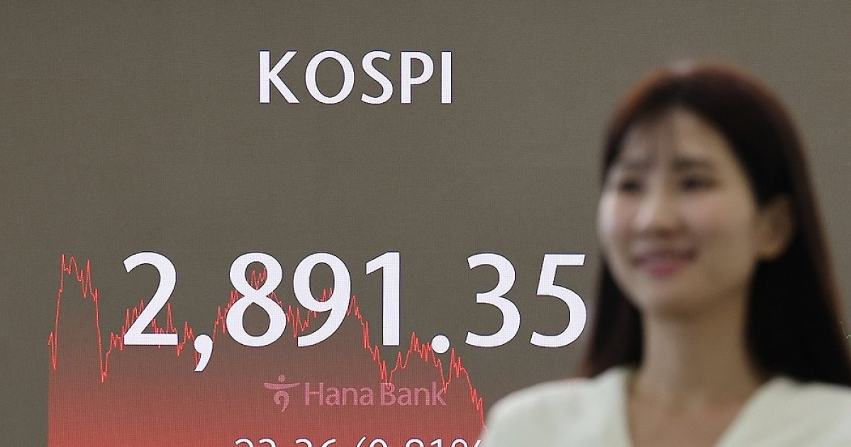 사흘 연속 상승 코스피 2,900선 목전…코스닥은 약세(종합)