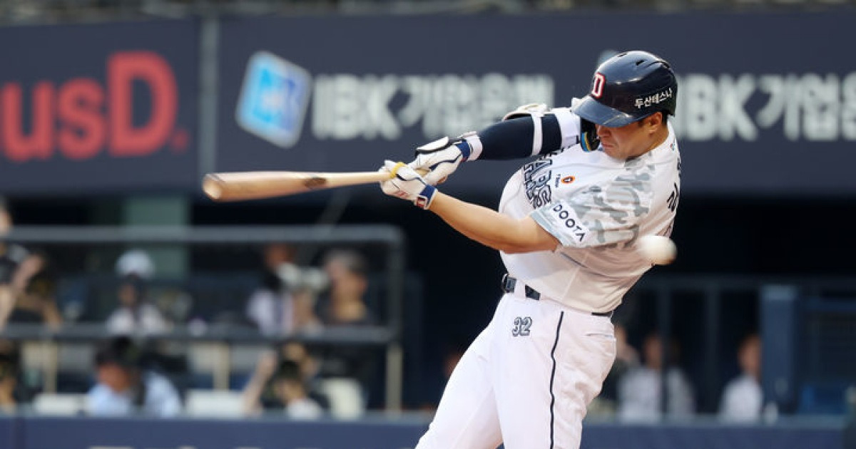 '김재환 3점포' 두산, 삼성전 6연패 탈출…SSG, KIA 꺾고 3연승(종합)