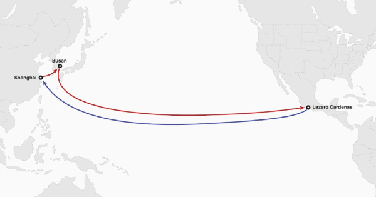 HMM launches new container service connecting East Asia, Mexico