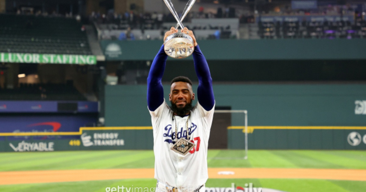 '오타니 보고 있나' 테오스카 에르난데스, 홈런 더비 우승!... 다저스 선수로는 최초 감격