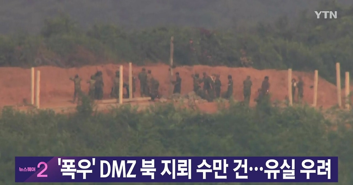 [YTN 실시간뉴스] DMZ 북 지뢰 수만 건...폭우에 유실 우려