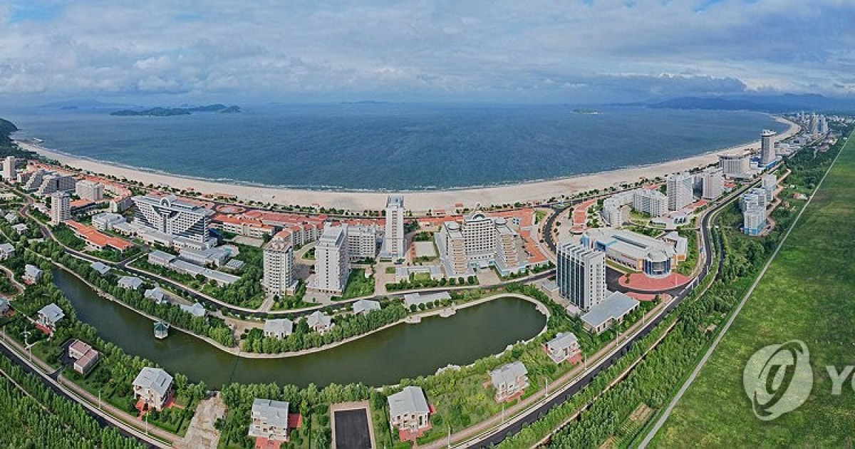김정은 원산갈마해안관광지구건설사업 현지지도