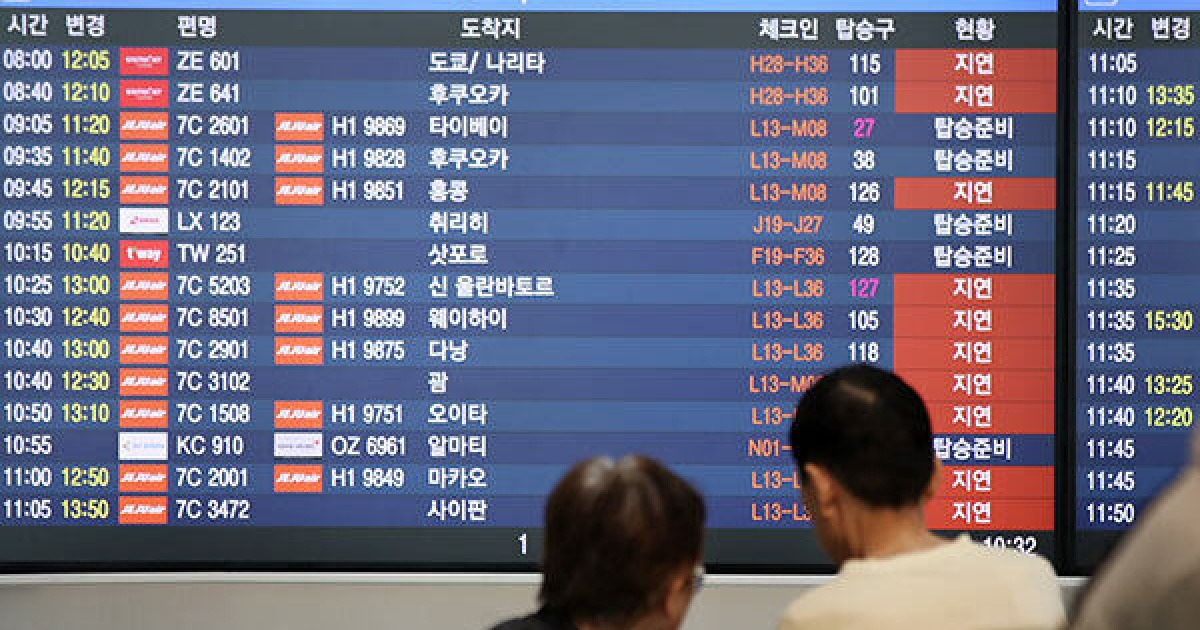 국내 LCC 3사, ‘IT 대란’ 관련 시스템 복구 완료… 국제선 지연은 여전