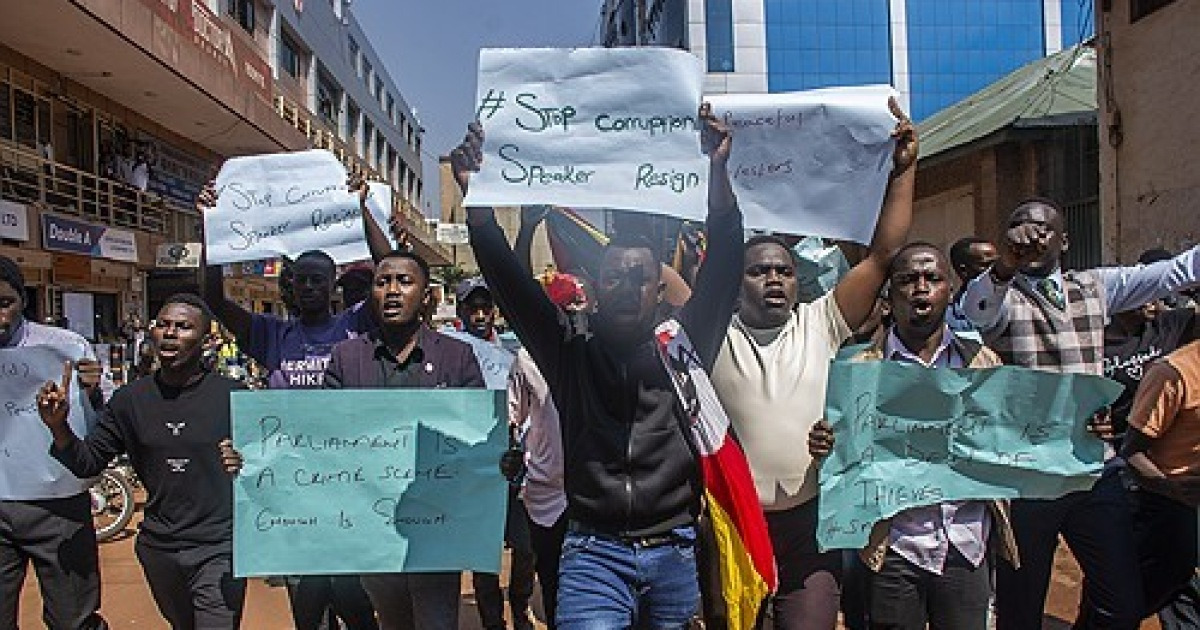 UGANDA PROTEST