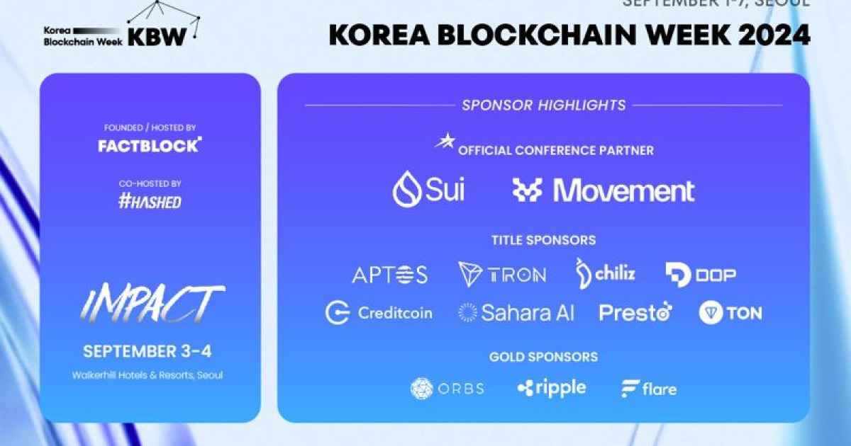 팩트블록 “무브먼트 랩스, 공식 컨퍼런스 파트너로 합류” [KBW 2024]