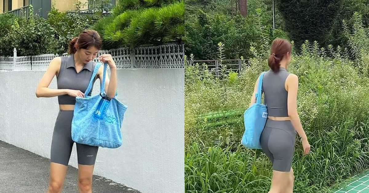 '41세' 장희진, 폭염 못 이긴 파격 레깅스룩... 170cm·47kg '핫바디'