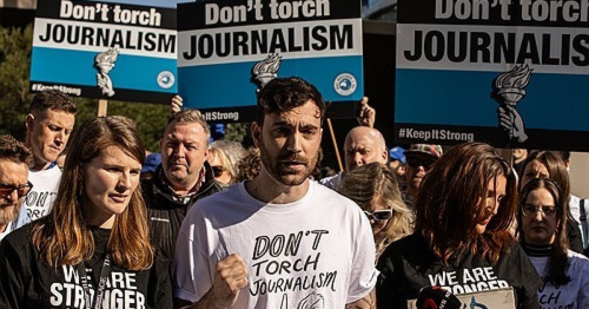 AUSTRALIA NINE PUBLISHING NEWSPAPERS STRIKE