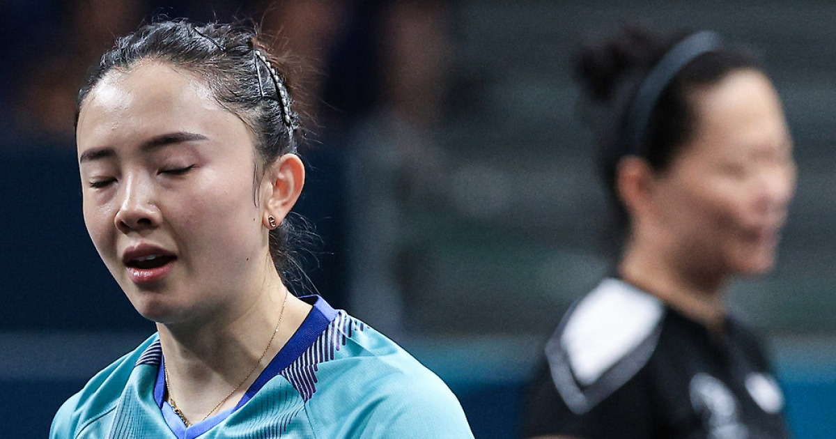 전지희 '아쉬움을 뒤로하고'